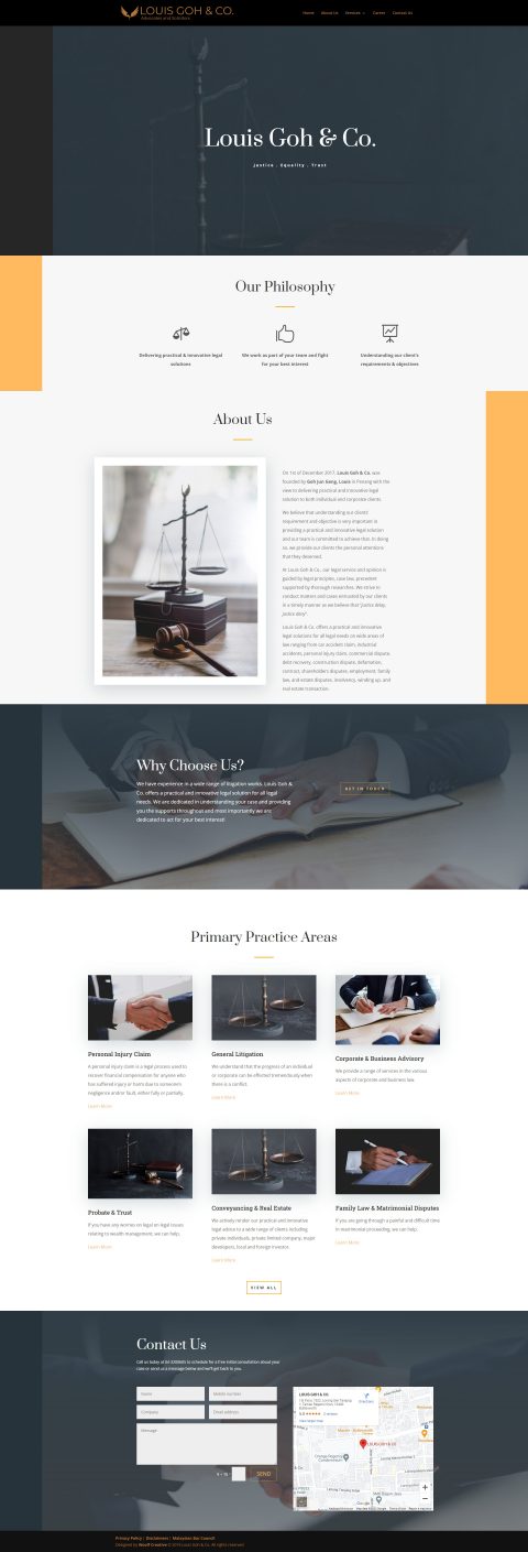 Louis Goh & Co, Advocates & Solicitors | Woolf Creative Works